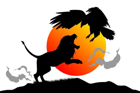 Lion Vs Eagle