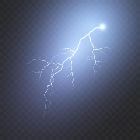 Premium Vector Realistic Lightning Light Effect Of Electric