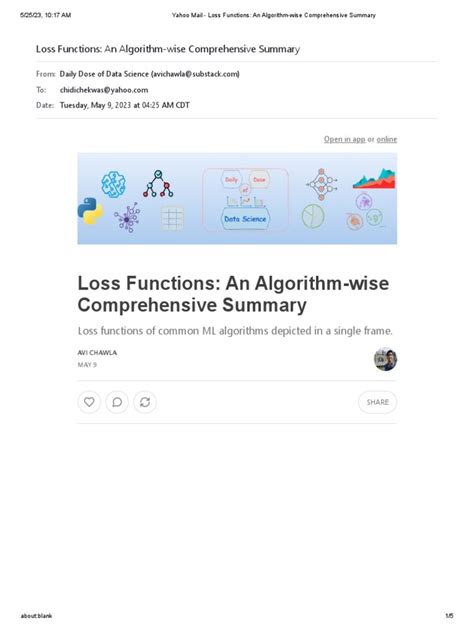 Loss Functions An Algorithm Wise Comprehensive Summary Pdf