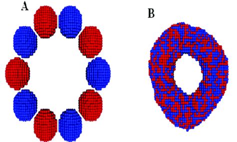 The Initial A And Final B State Of A Ring Construct Formation From