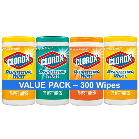 Clorox Disinfecting Wipes 300 Count Value Pack Bleach Free Cleaning