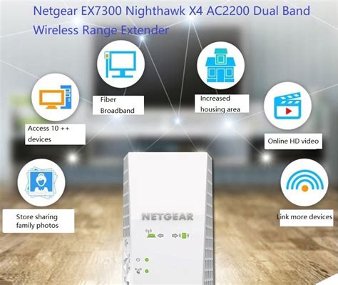 NEW NETGEAR EX Nighthawk X AC Dual Band Wireless Range Extender EBay