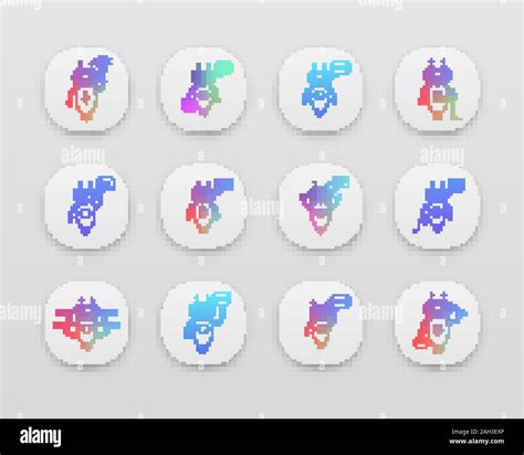 Chatbots App Icons Set Uiux User Interface Virtual Assistants Talkbots Chat Error Buy