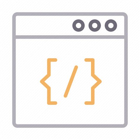 Browser Coding Development Programming Webpage Icon Download On
