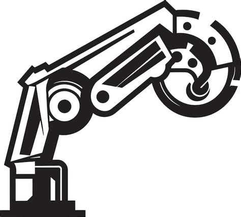 High Detail Vector Illustration Of An Advanced Robotic Arm For Industrial Design And Robotics