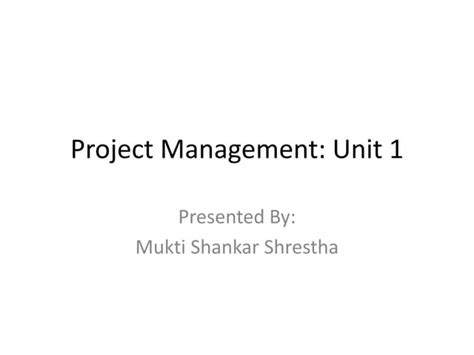 Project Management Pptx