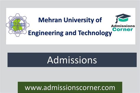 Mehran University Of Engineering And Technology Muet Admissions Fall 2025