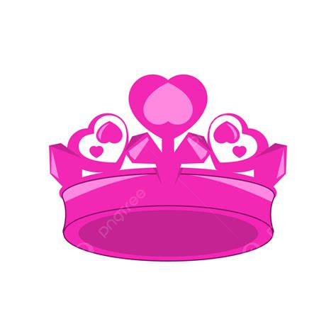 Princess Crown Cartoon Sticker Clipart Princess Crown Princess Tiaras Pink Crown PNG And