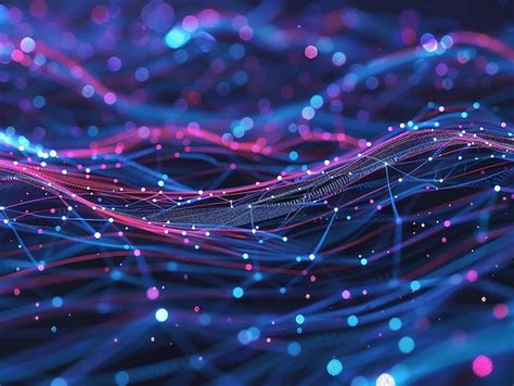 Data Flow Abstract Visualization Premium Ai Generated Image