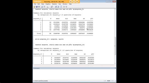 stata xtile command youtube