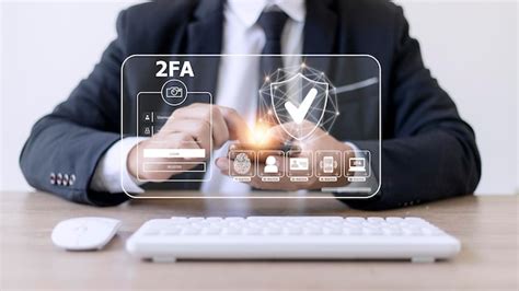 Premium Photo 2fa Increases The Security Of Your Account Twofactor Authentication Laptop