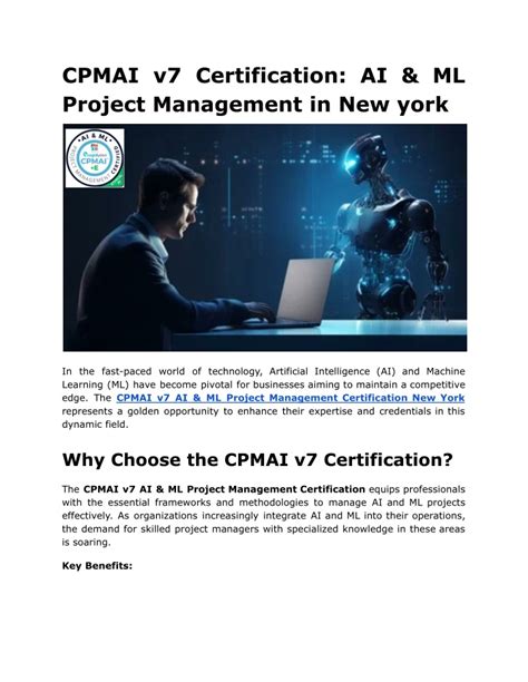 Ppt Cpmai V7 Certification Ai And Ml Project Management In New York Powerpoint Presentation