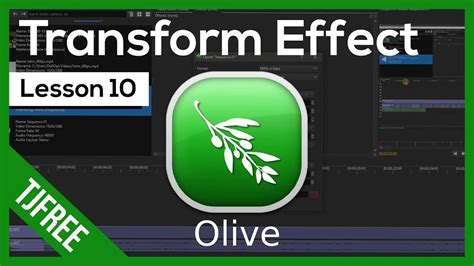 Olive Lesson 10 Transform Effect Scale Rotate Position