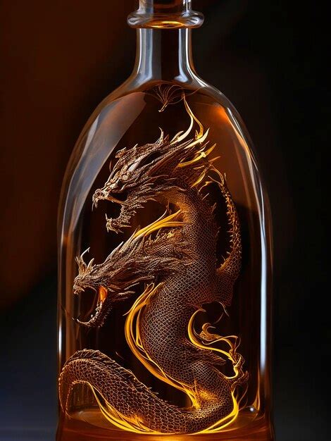 Premium Photo Inside A Whisky Bottle A Majestic Dragon Free Downloade