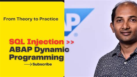 Abap Dynamic Programming Sql Injection Tipsandtrick Abap Youtube