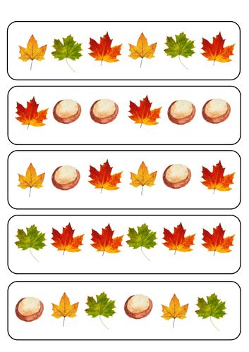Autumn Repeating Patterns Resource Pack Teaching Resources