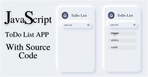 Todo List In JavaScript Project Todo List HTML CSS JavaScript With Source Code