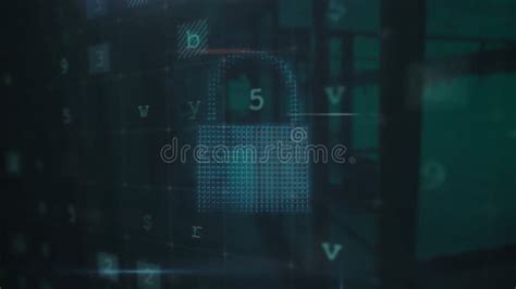 Animation Of Cyber Security Warning Text And Padlock Over Office Stock Video Video Of Computer