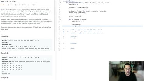 Task Scheduler Neetcode150 Series 68 Of 150 Leetcode Second Run