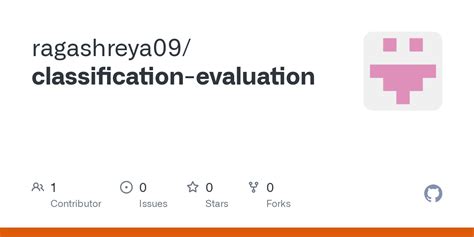 Github Ragashreya09 Classification Evaluation