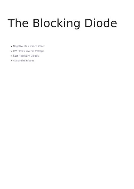 The Blocking Diode Pdf