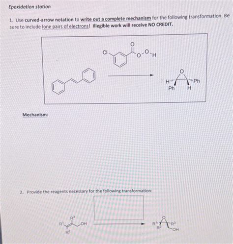 Solved Use Curved Arrow Notation To Write Out A Complete Chegg Com