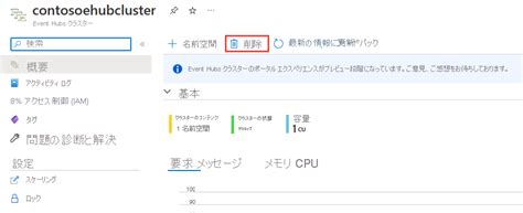 Azure Portal を使用した Event Hubs Dedicated クラスターの作成 Azure Event Hubs