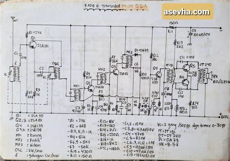 Skema Rangkaian Radio Am Sw Sensitif 6 Transistor Tutorial