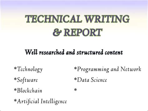 Write Technical Article And Reports By Huedesignn Fiverr
