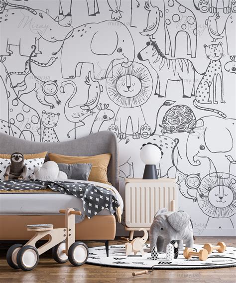 Малюнки тварин патерн фотошпалери купити на замовлення ціни в Україні