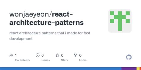 github wonjaeyeon react architecture patterns react architecture patterns that i made for