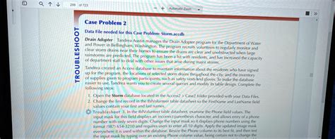 Case Problem 2 Data File Needed For This Case Problem Stormaccdb