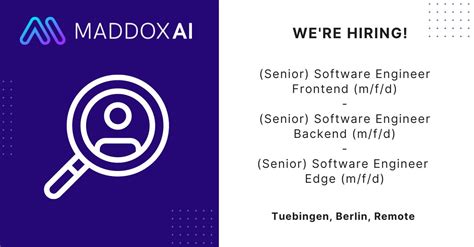 Maximilian Schempp On Linkedin Jobs At Maddox Ai Gmbh