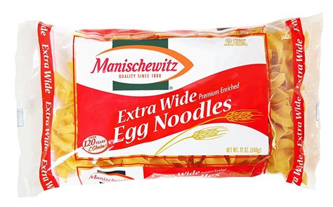 Manischewitz Extra Wide Egg Noodles 12 Ounce Bags Pack Of 12