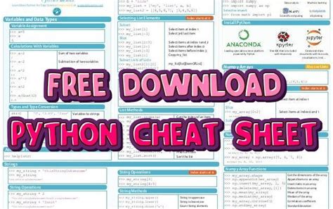 Python CheatSheet Python For Artificial Intelligence