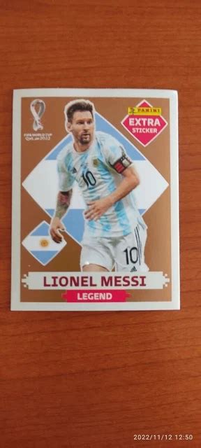 Lionel Messi Legend Extra Sticker Bronce Cromo Fifa World Cup Qatar