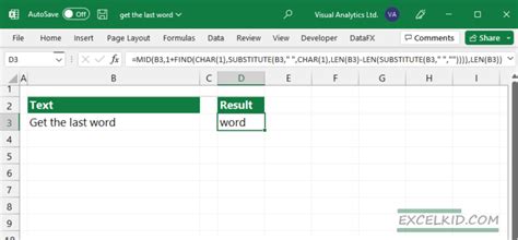 Get Last Word From A Text String Excel Bootcamp