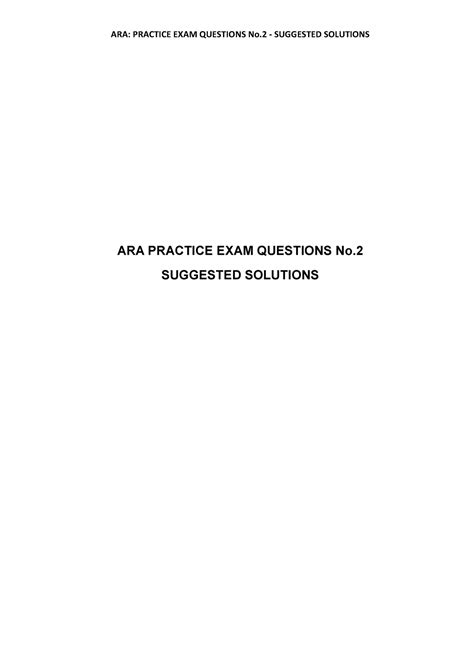 Exam Answers Warning Tt Undefined Function 32 Ara Practice Exam
