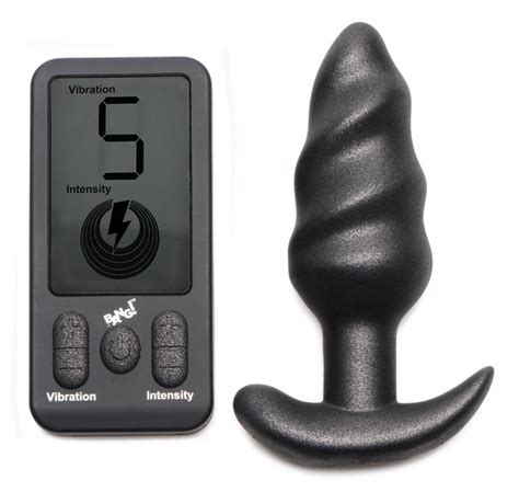 Bang Platinum Series Swirl Butt Plug With Remote Control Romantic Depot