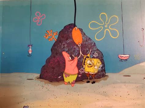 Spongebob Squarepants Original Production Cel Cell Animation Art Hooky £1 111 88 Picclick Uk