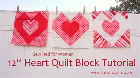 Sew Your Heart Out 12 Heart Quilt Block Patterns All Free
