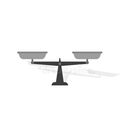 Balance Scale Icon Weighing Instrument Symbol Equal Measurement Tool