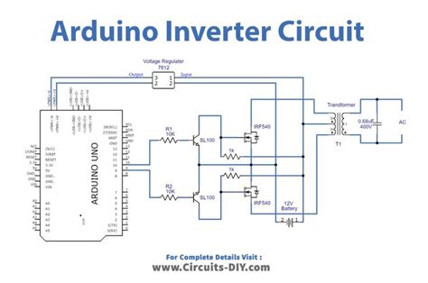 Arduino Based Inverter Circuit Arduino Electronic Circuit Projects Circuit