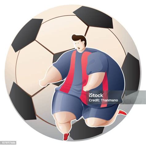 축구 또는 축구 선수 벡터 일러스트 레이 션 스포츠 개념 만화 디자인 캐릭터 개념에 대한 스톡 벡터 아트 및 기타 이미지 개념 개념과 주제 건강한 생활방식 Istock