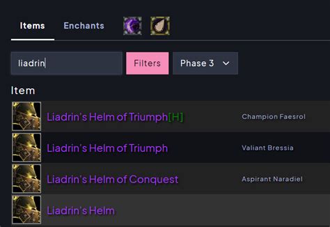 Duplicate 232 Tier Items · Issue 3304 · Wowsimswotlk · Github