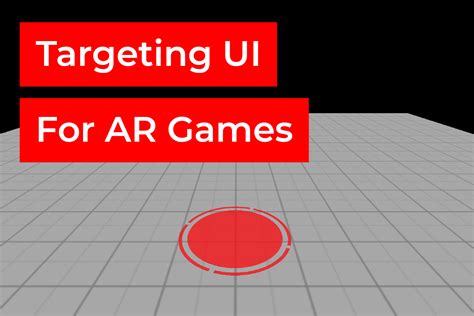 Ar Targeting Ui Gui Tools Unity Asset Store