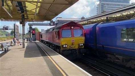 Class 66 66135 Db Cargo Uk Basingstoke 210921 Youtube