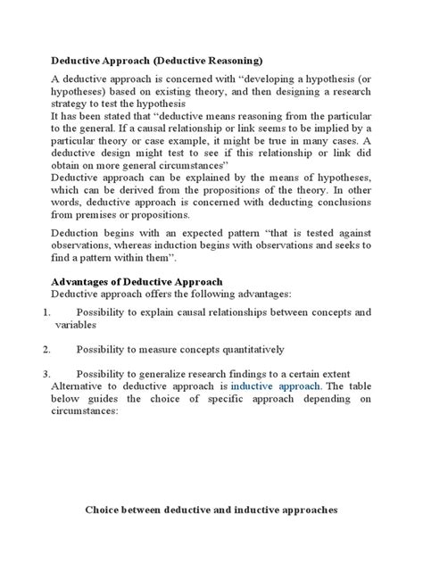 Deductive Vs Inductive Descargar Gratis Pdf Deductive Reasoning Hypothesis