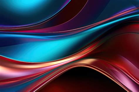 Premium Ai Image Metallic Abstract Wavy Liquid Background Layout Design Tech Innovation