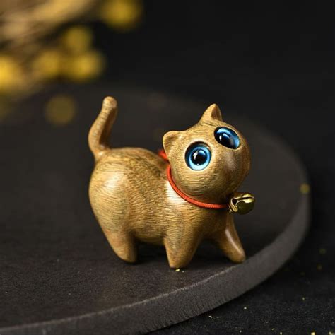 Фигурка кота из сандалового дерева купить на Ozon по низкой цене 1686928896